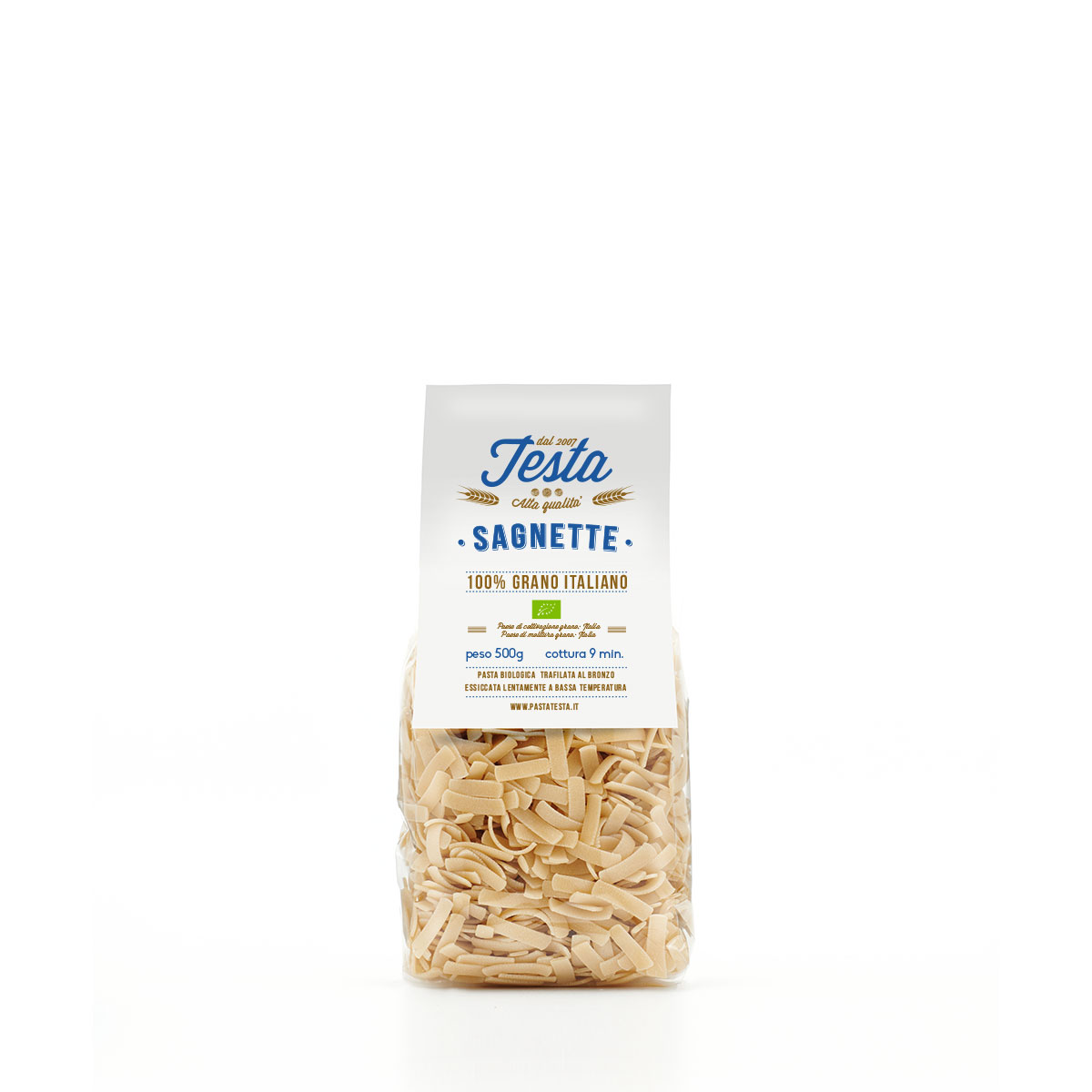 Pasta Sagnette bio 500g. - grano italiano - Pasta Testa